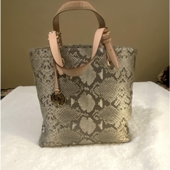 KORS Michael Kors | Bags | Michael Kors Snake Skin Tote | Poshmark